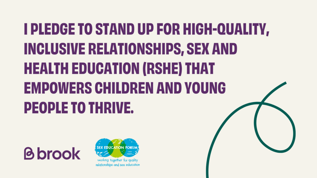 Pledge your Support for high-quality RSHE in schools - Brook RSE pledge